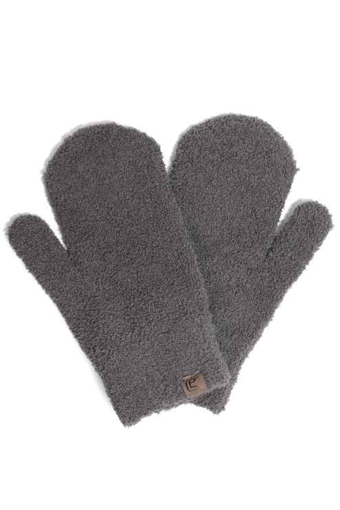 SLATE GREY PLUSH MITTENS – Wilkins & Olander