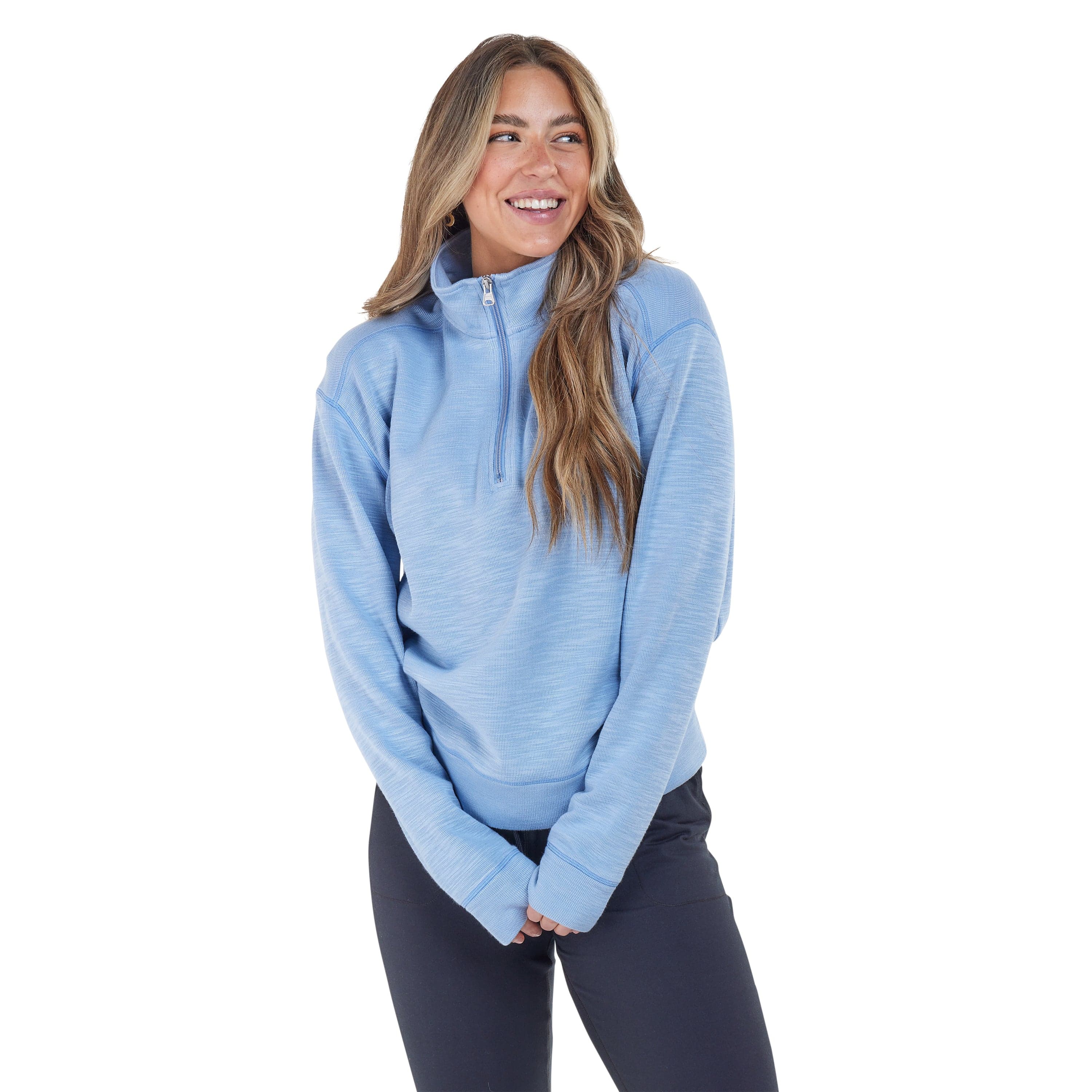 TRUE BLUE SHORELINER 1/4 ZIP – Wilkins & Olander