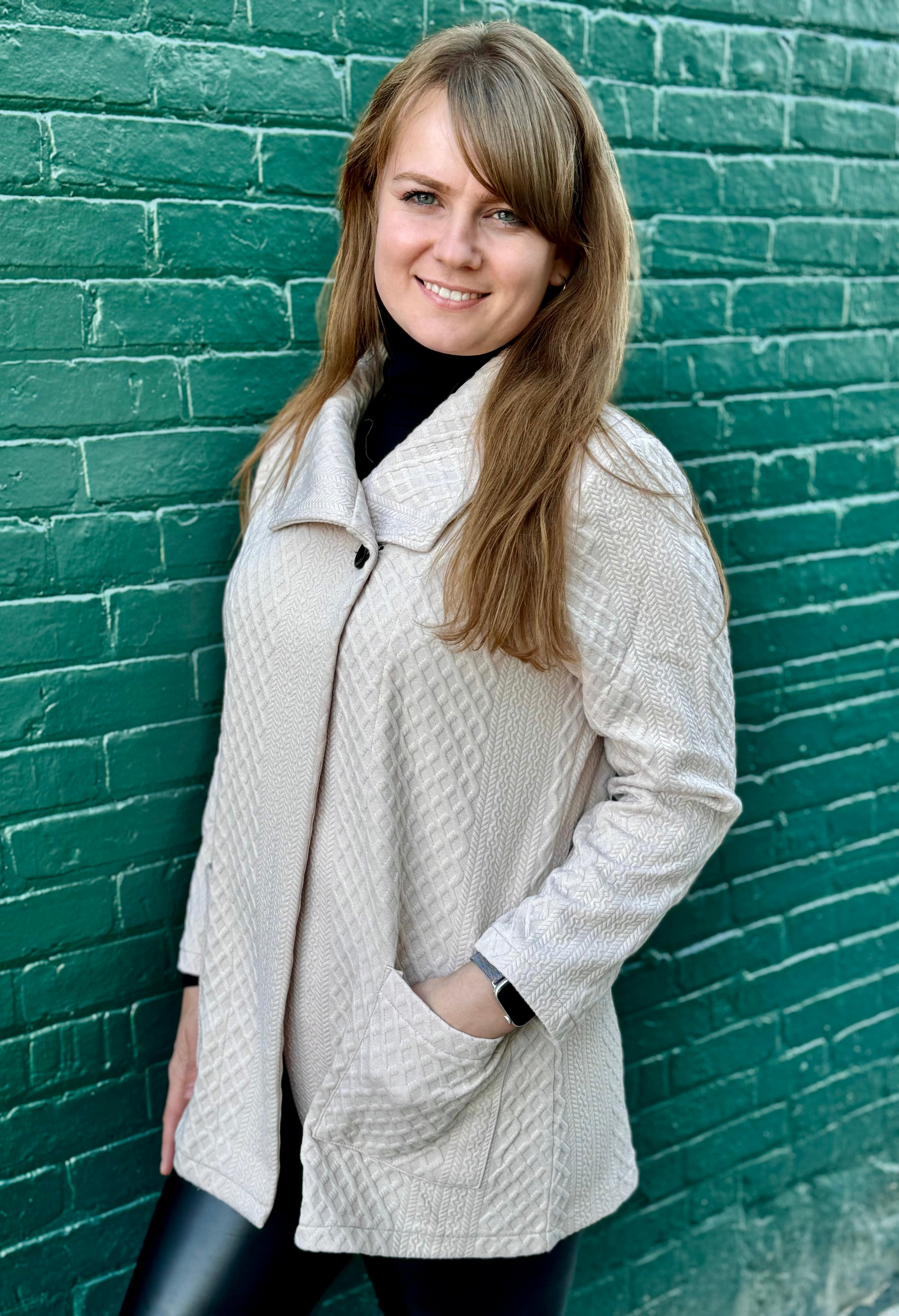 IVORY 1 BUTTON KNIT JACKET – Wilkins & Olander