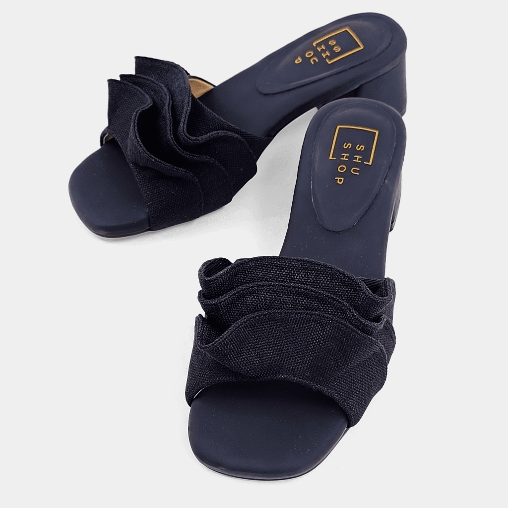 BLACK FRANCES BLOCK HEEL – Wilkins & Olander